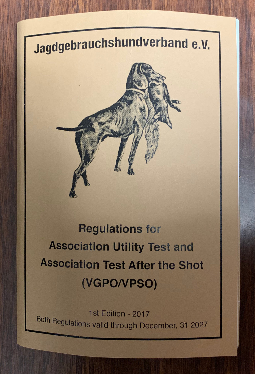 JGHV Rule Books – VDD Group North America